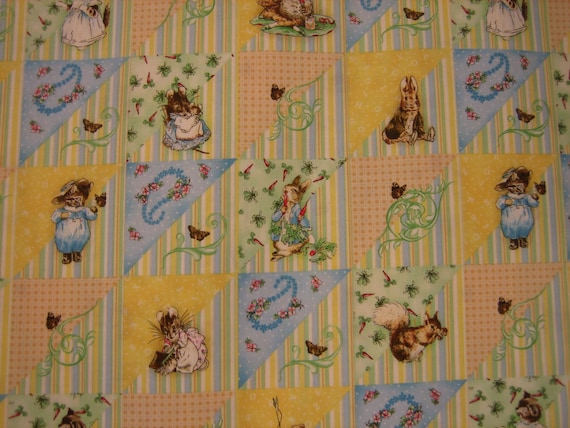 Beatrix Potter character fabric BTHY Quilting Treasures | Etsy
