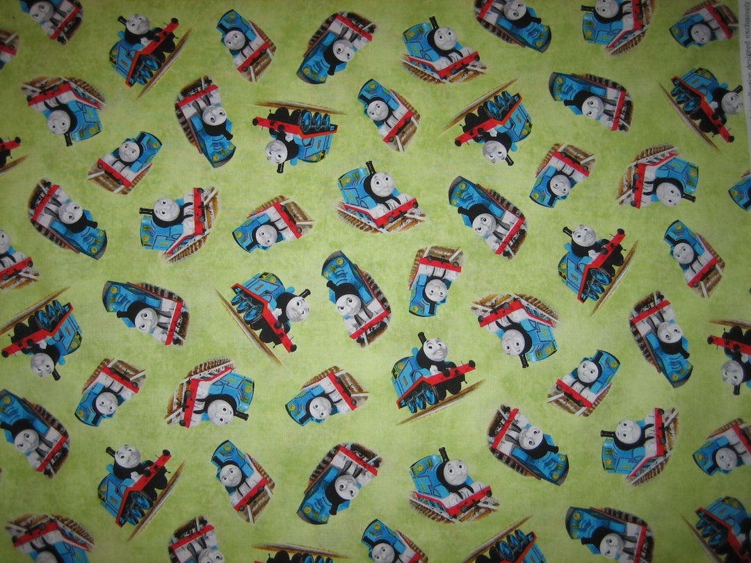 Thomas the Tank Engine Fabric Quilting Treasures 2016 Gullane ( 18 X 44 ...