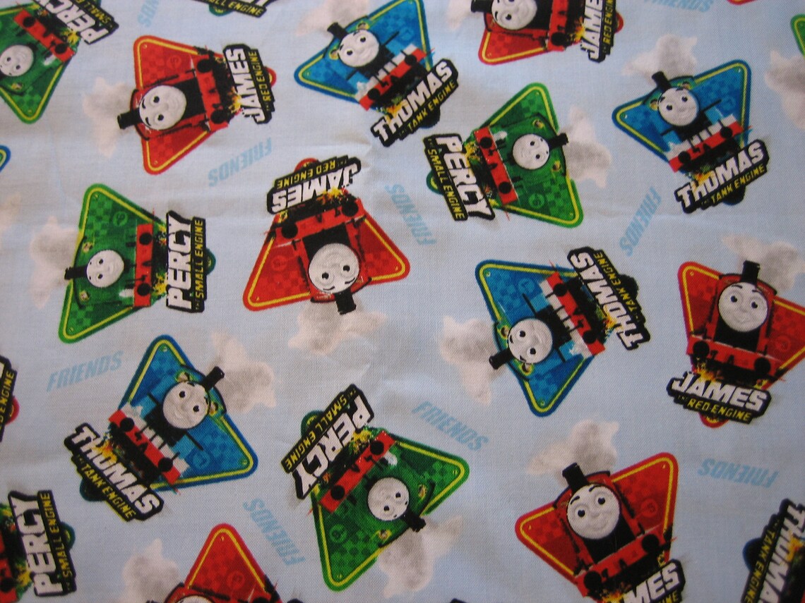 Thomas the Tank Engine Fabric Quilting Treasures 2014 Gullane - Etsy