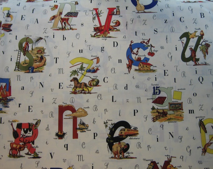 Michael Miller Alphabet ABC Blocks Panel PATT C-1313 3 Full Alphabets ...
