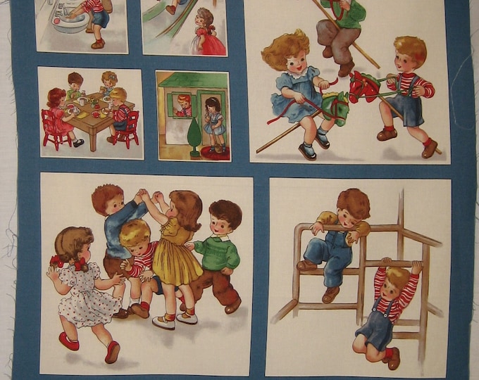 Play All Day Panel BLUE by American Jane Patterns Sandy Klop for Moda ...