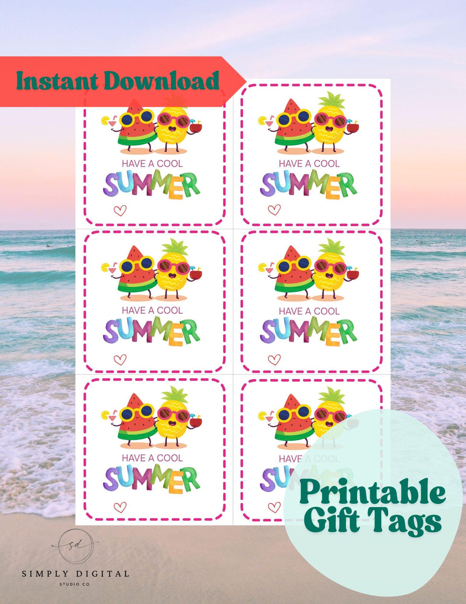 Have a Cool Summer Gift Tag – Printable End of School Year Tag, Instant ...