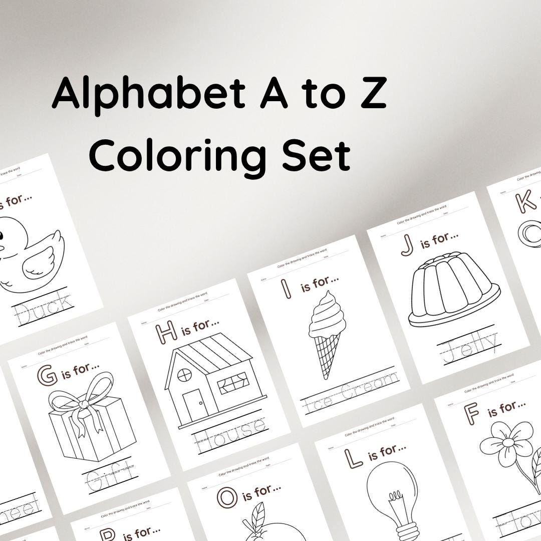 Alphabet Coloring, Tracing Alphabet Letters, Abc Worksheets, Printables ...