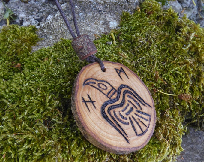 Hand pyrographed Pagan and Norse crafts by Touchwoodcraft on Etsy
