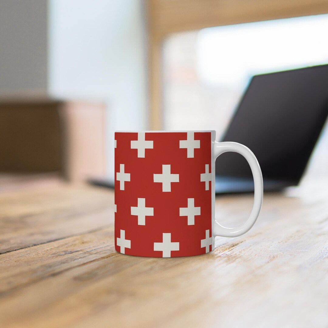 1 August Mug, Swiss National Day Gift, Hopp Schwiiz Design With Swiss ...