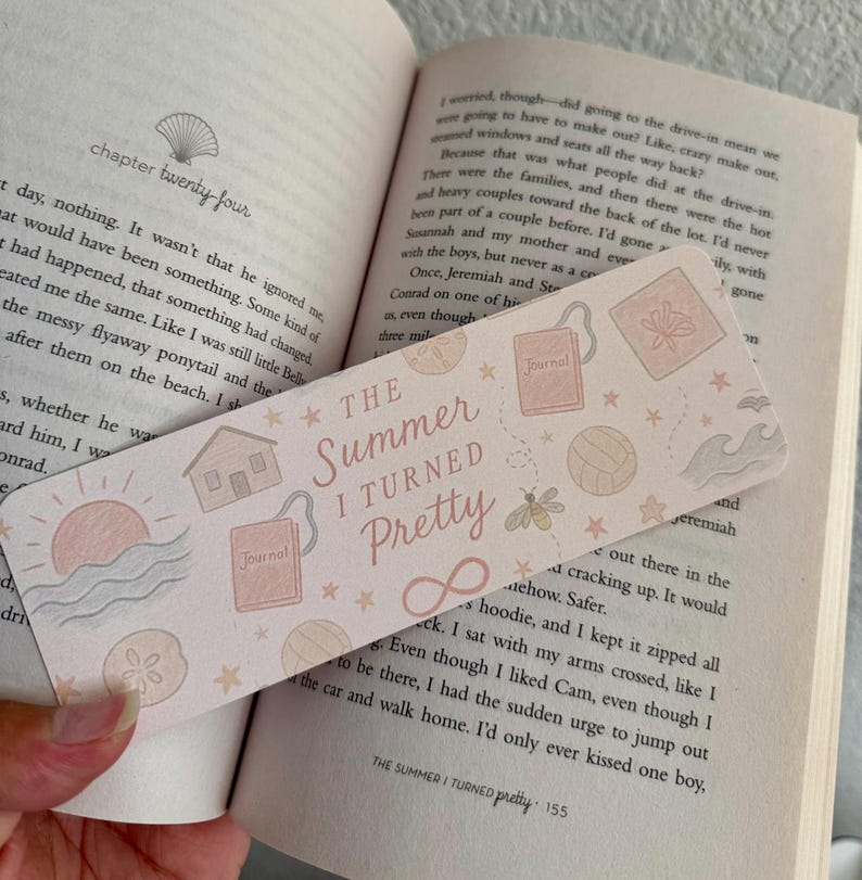The Summer I Turned Pretty Bookmark | Coastal-beach Cardstock Bookmark ...