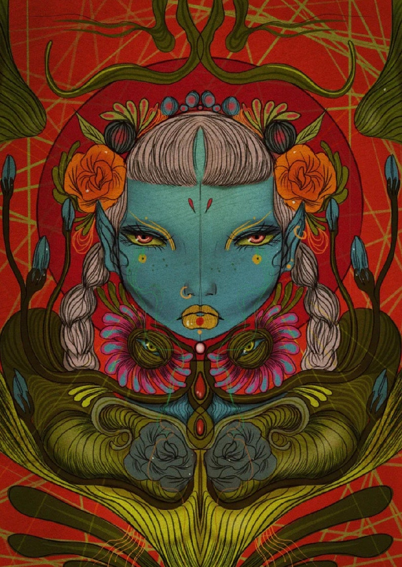 Greenhouse Elf, Pop Surrealism, Fantasy Art, Fairy Art, Dark Art Print ...