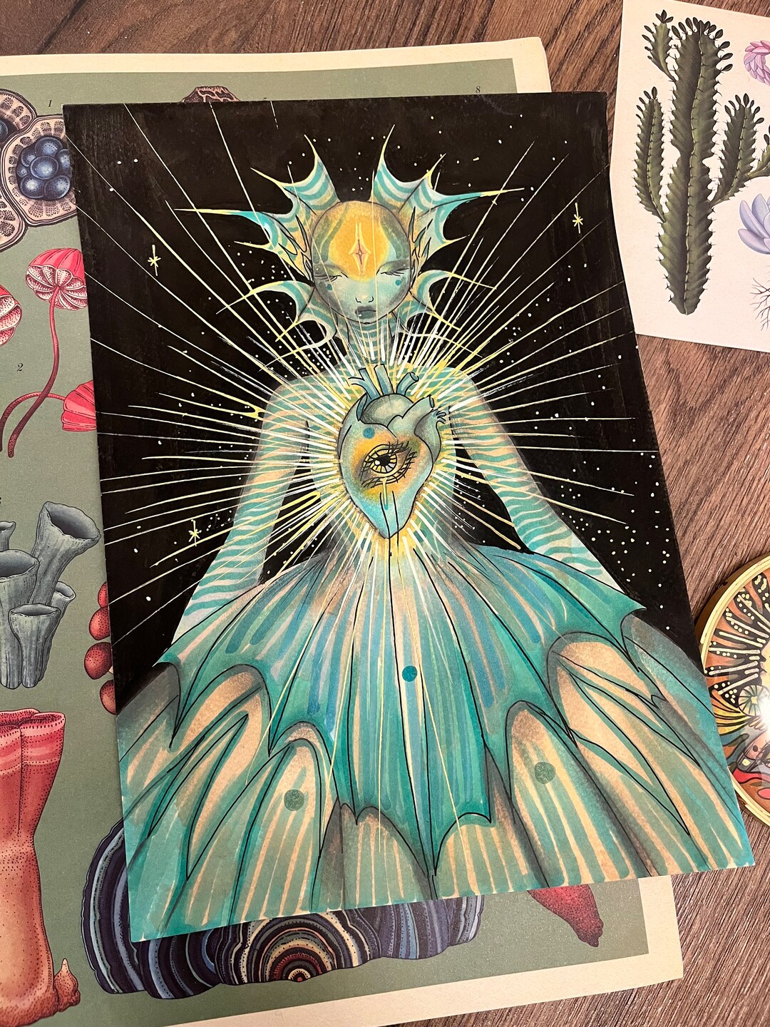 Original Mermaid Art Oracle Original Art Tarot Artwork - Etsy