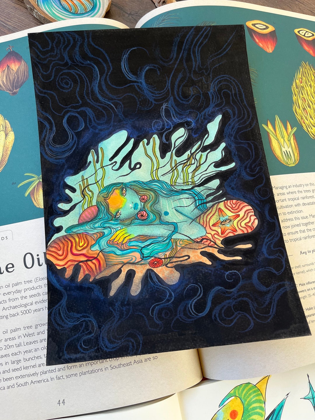 Original Oracle Art, Clarity , Original Art, Tarot Artwork, Watercolour ...