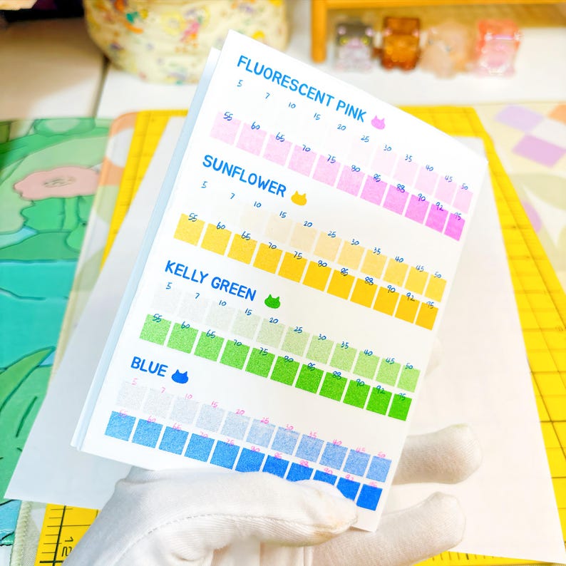 Let's Riso! - Riso Color Chart Zine - Etsy