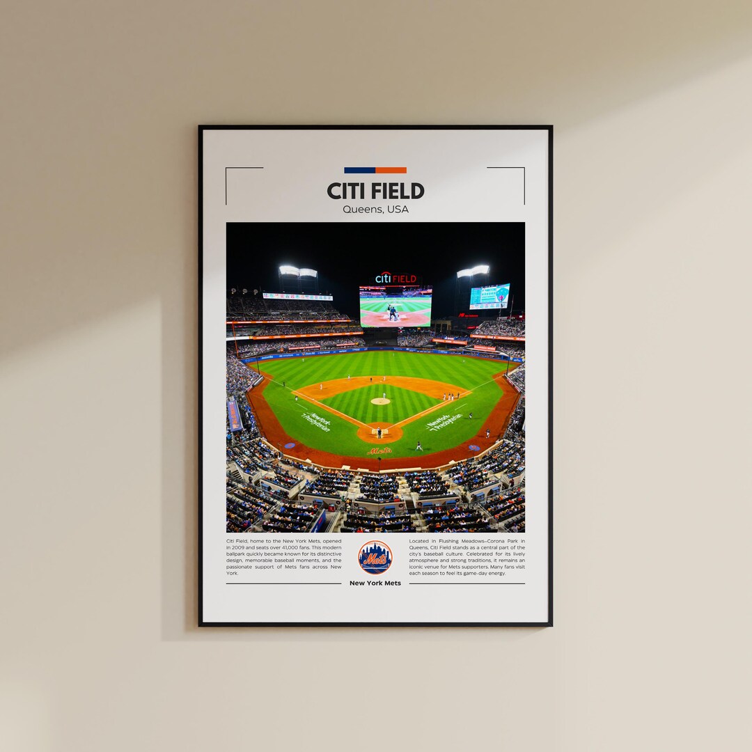 Citi Field Poster | New York Mets | Baseball Print | Printable Wall Art ...