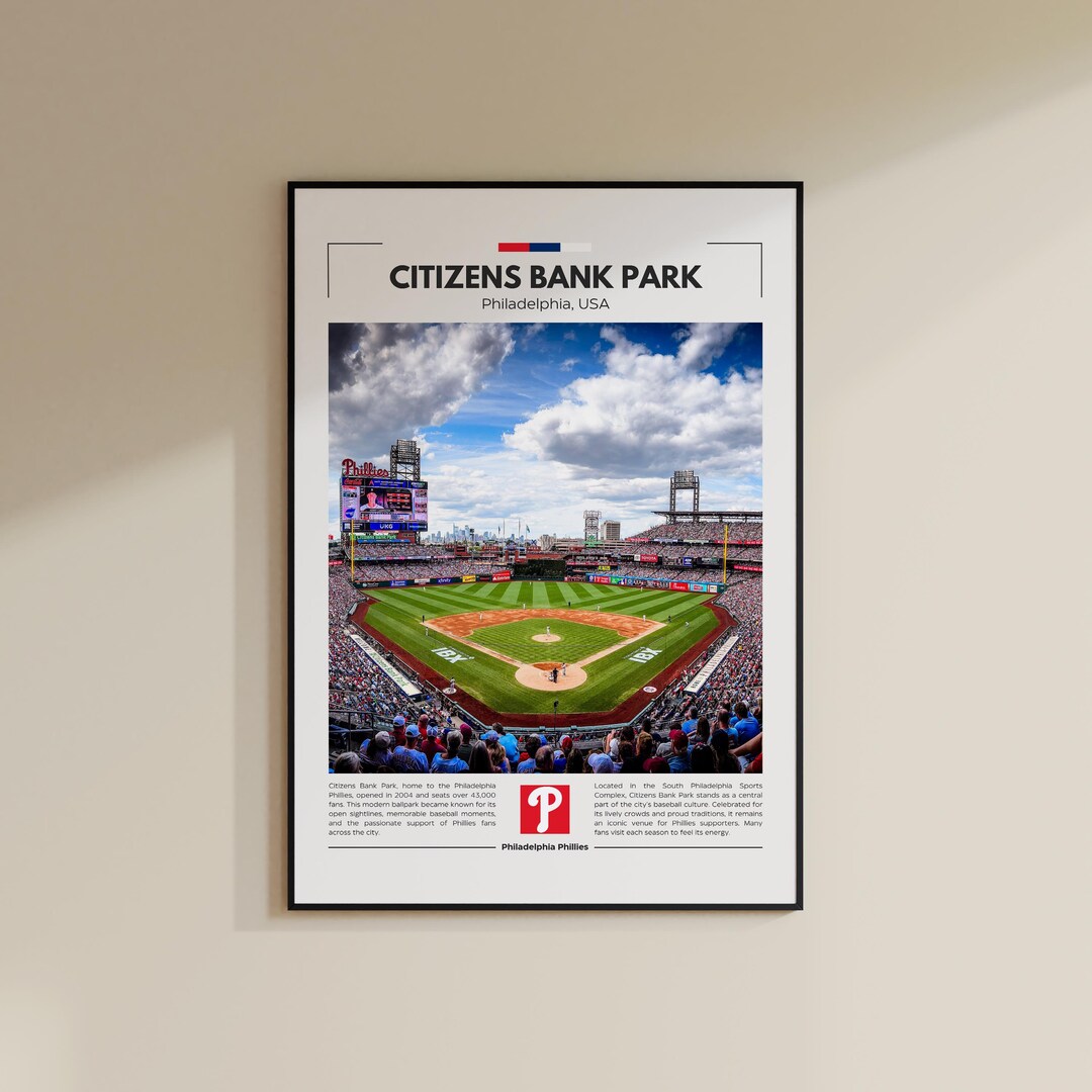 Citizens Bank Park Poster | Philadelphia Phillies | Baseball Print ...