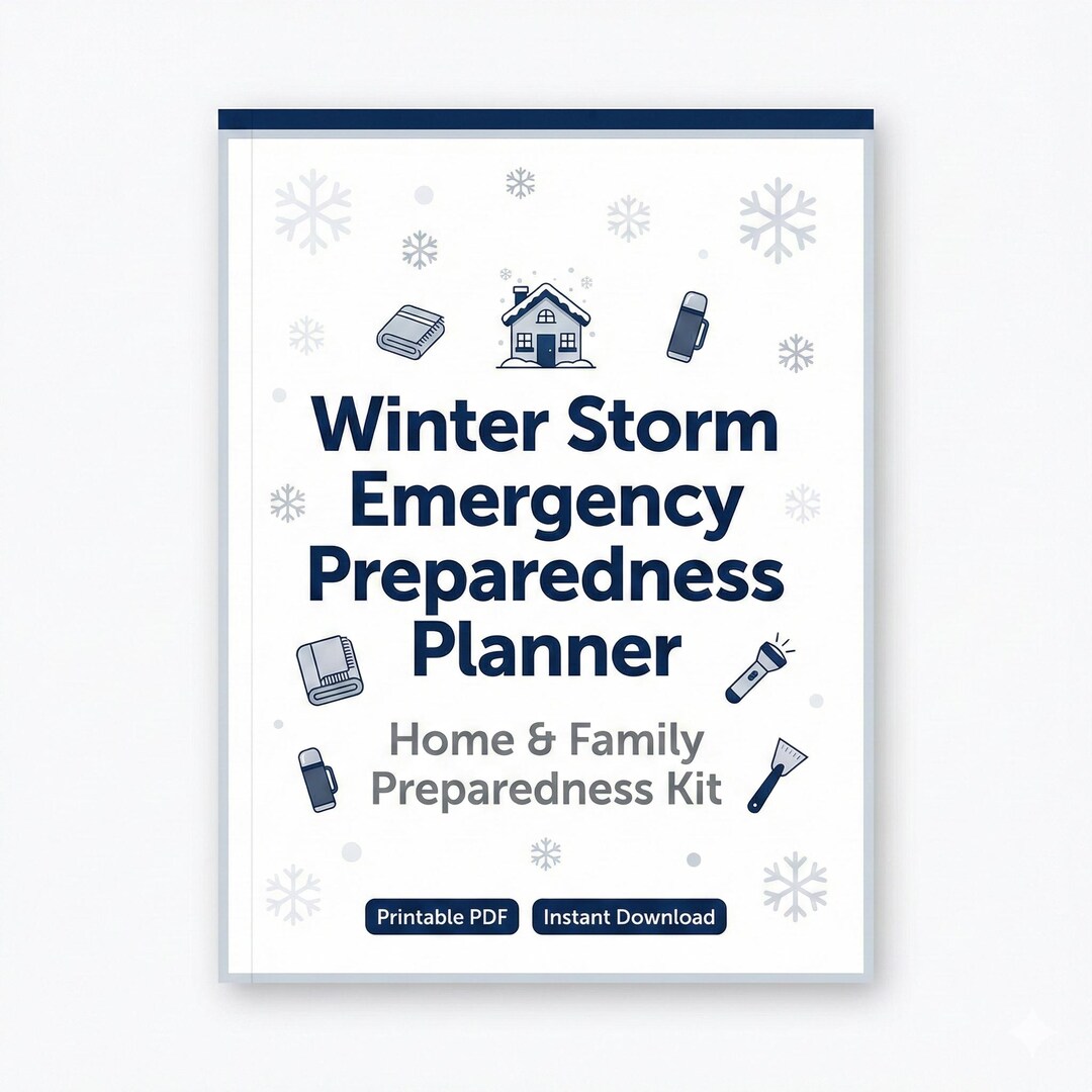 Winter Storm Emergency Planner PDF, Family Emergency Preparedness ...