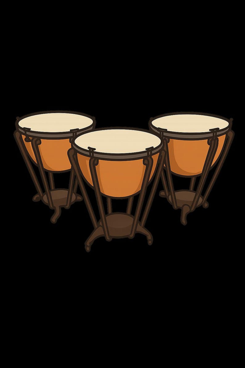 Educational Timpani Clip Art Pack – 15 Vector Percussion Illustrations ...