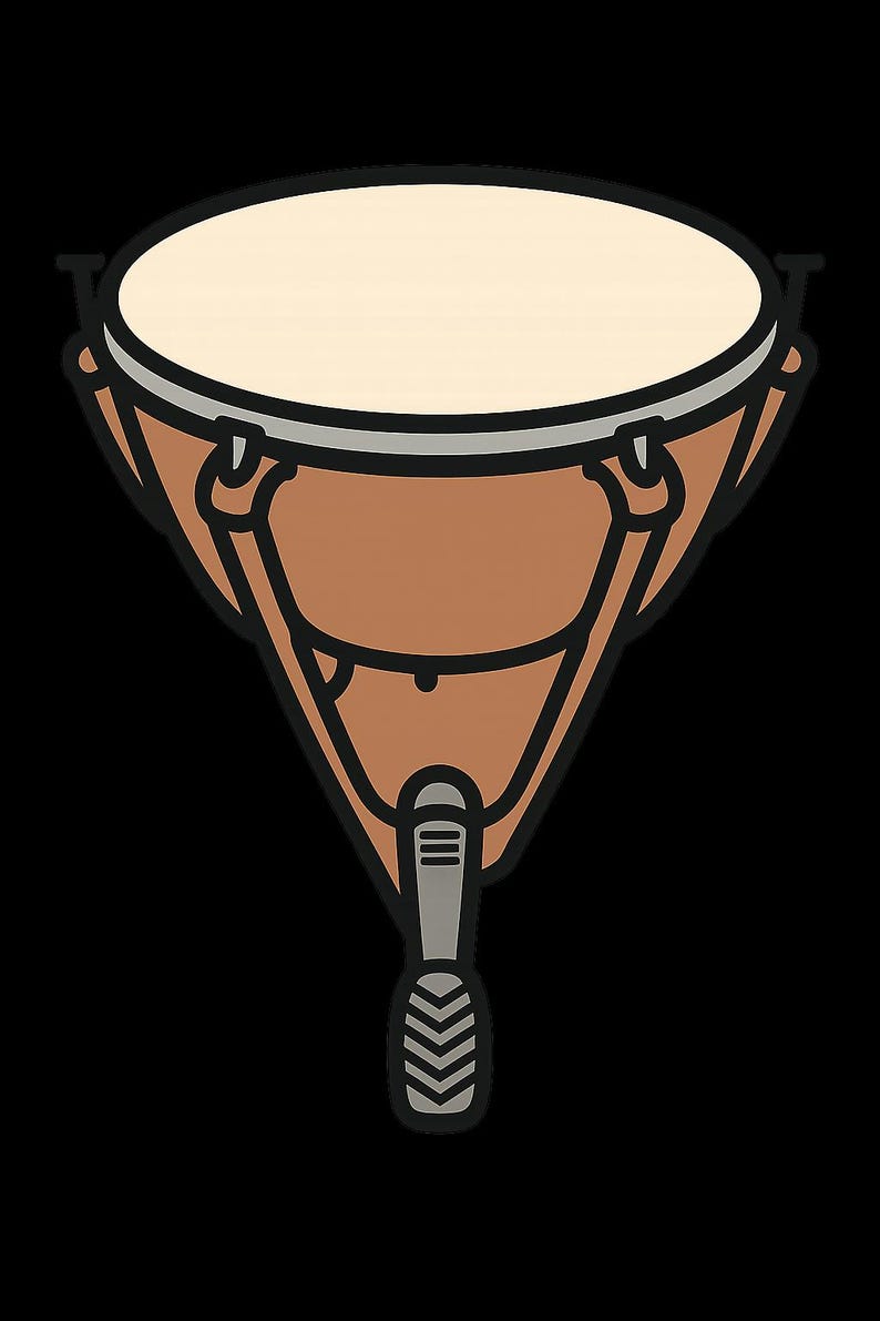 Educational Timpani Clip Art Pack – 15 Vector Percussion Illustrations ...