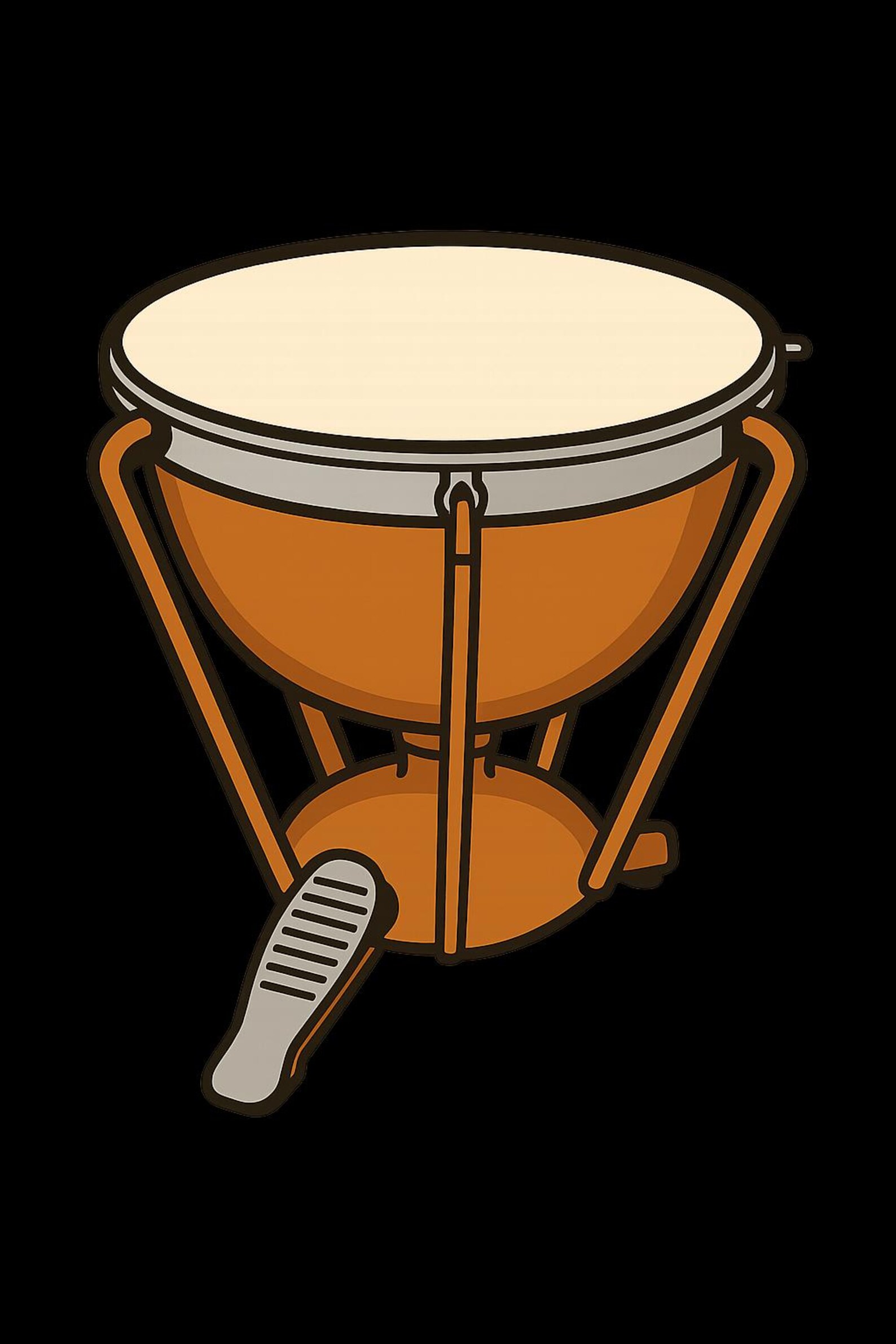 Educational Timpani Clip Art Pack – 15 Vector Percussion Illustrations ...