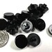 Black Shank Buttons - Vintage - Small - Shiny - 10 Count - Etsy