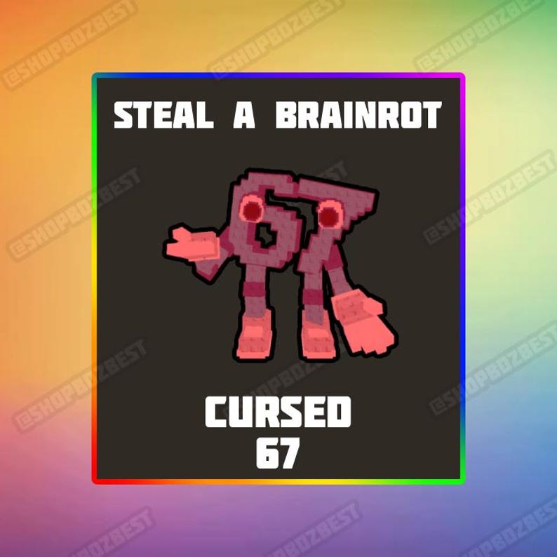 Steal a Brainrot - 67 | Cursed Mutation - Etsy Canada