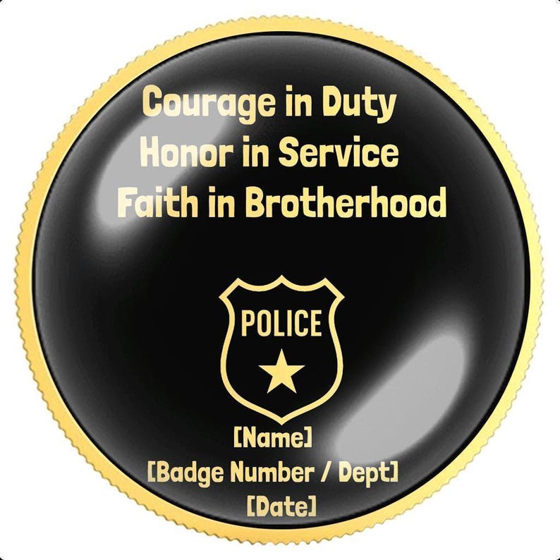 Police Challenge Coin – Law Enforcement Honor Gift - Etsy