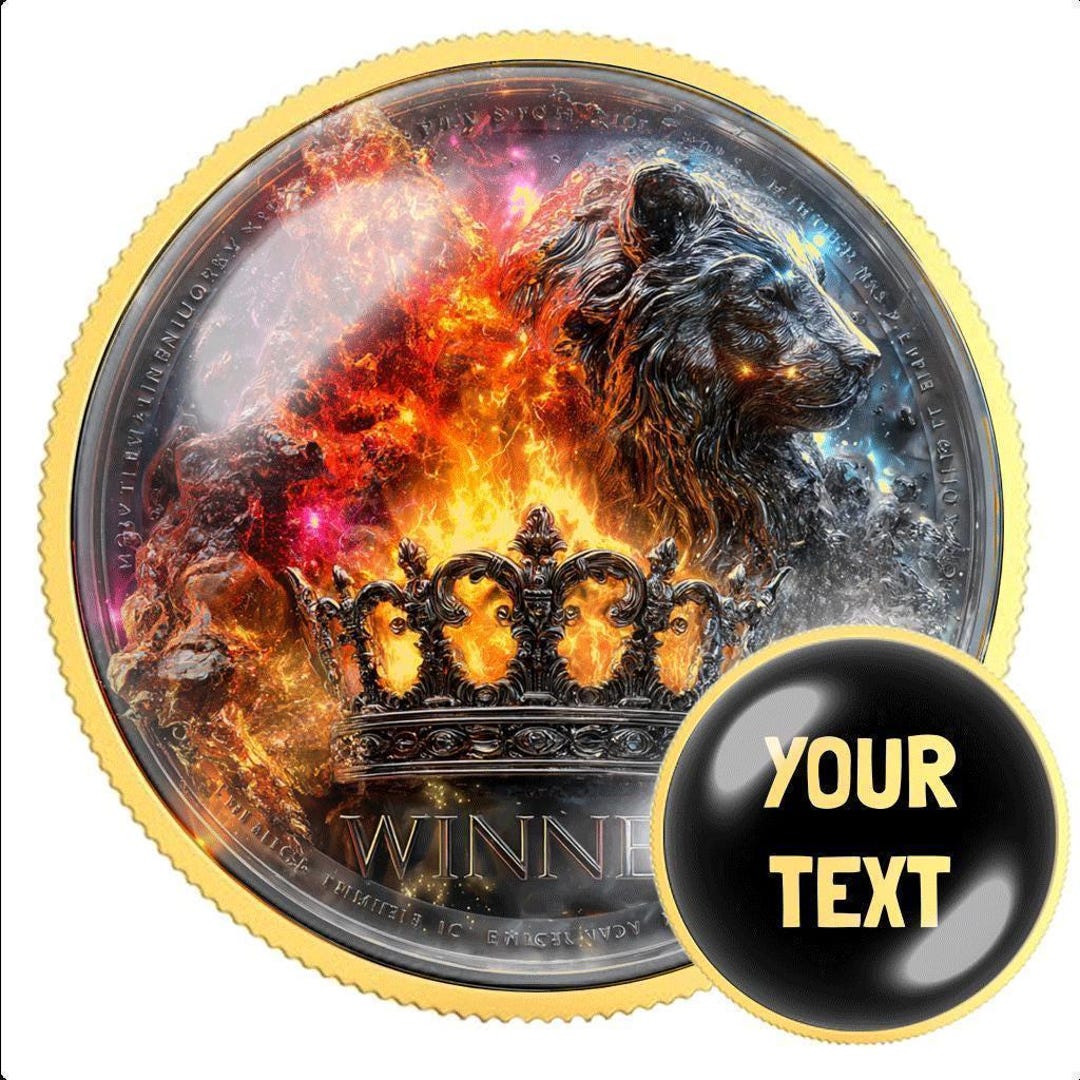 Personalized Winner Victory Challenge Coin – Custom Sport, 40mm Award ...