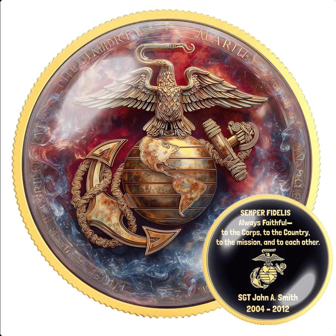 Personalized Marine Corps Challenge Coin – USMC Gift - Etsy