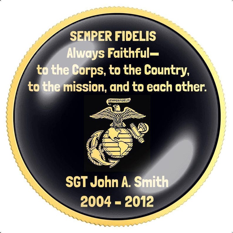 USMC Challenge Coin | Eagle Globe Anchor | Marine Corps Coin | Veteran ...