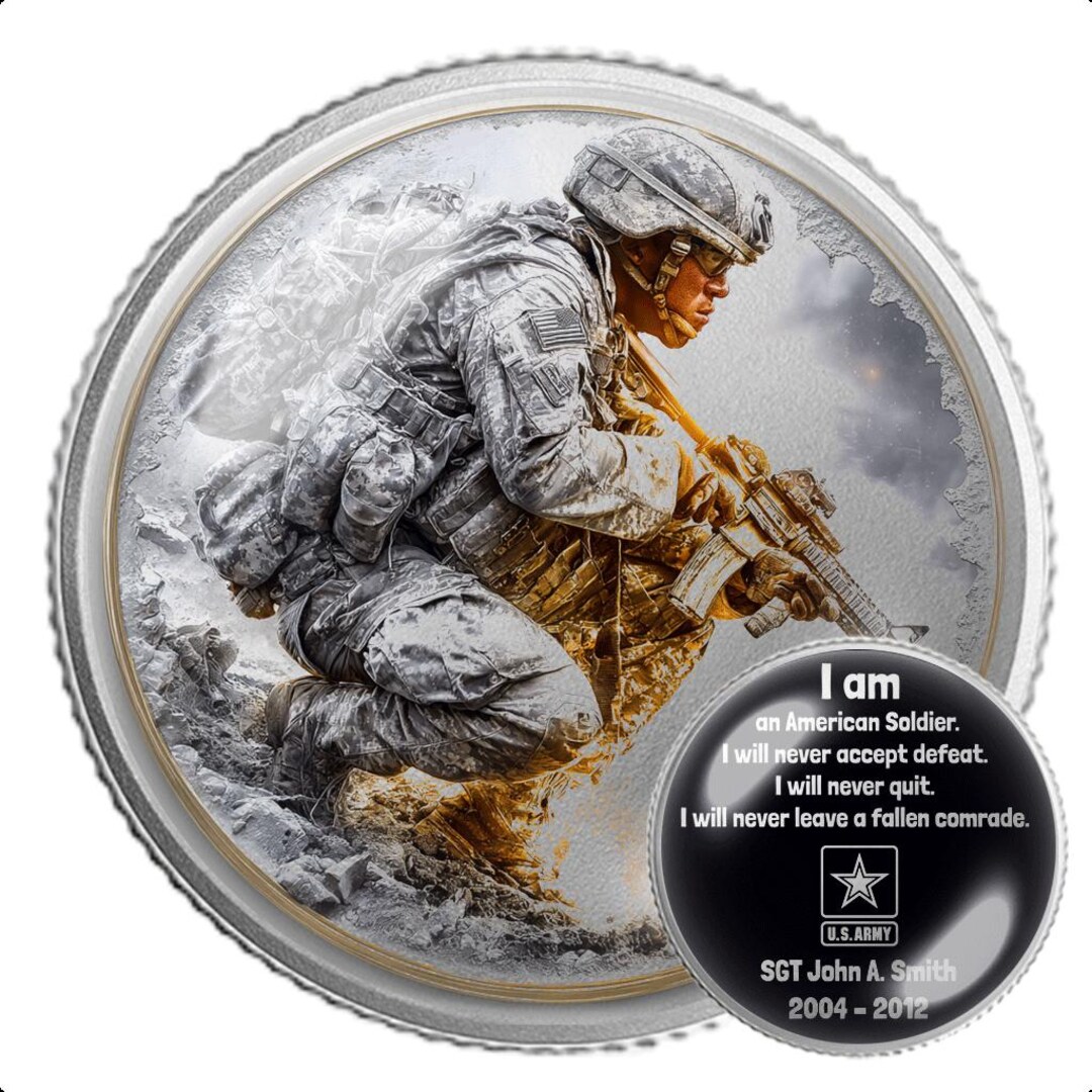 Challenge Coin, US Army Coin, Military Coin, Army Veteran Gift, Soldier ...