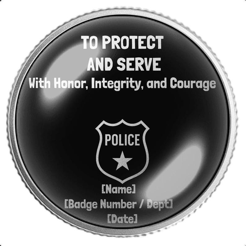 Law Enforcement Challenge Coin | Police Coin for Officers | Duty Honor ...