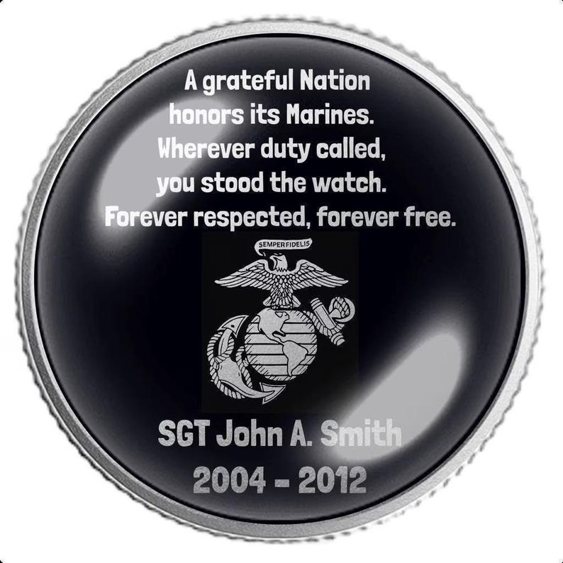 Marine Corps Coin | USMC Gift | Challenge Coin | Semper Fi | Marine ...