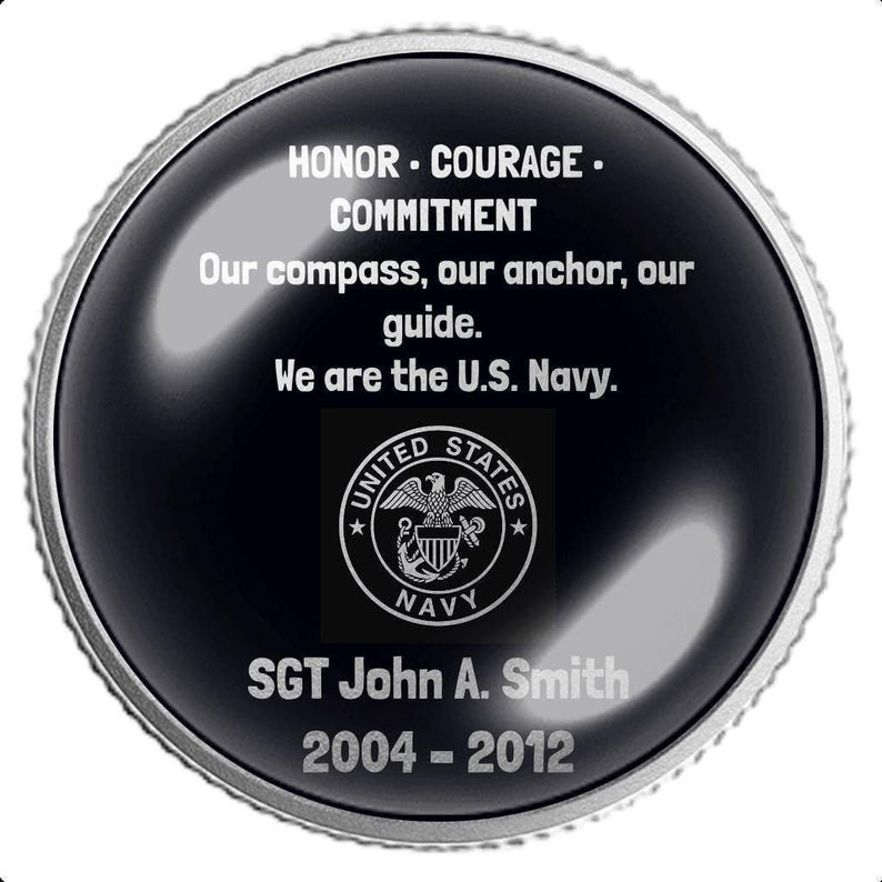 US Navy Retirement Gift – Honor Service Challenge Coin for Navy Sailors ...