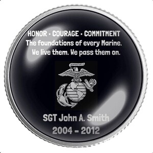 Personalized U.S. Marine Corps Christmas Challenge Coin – Semper ...