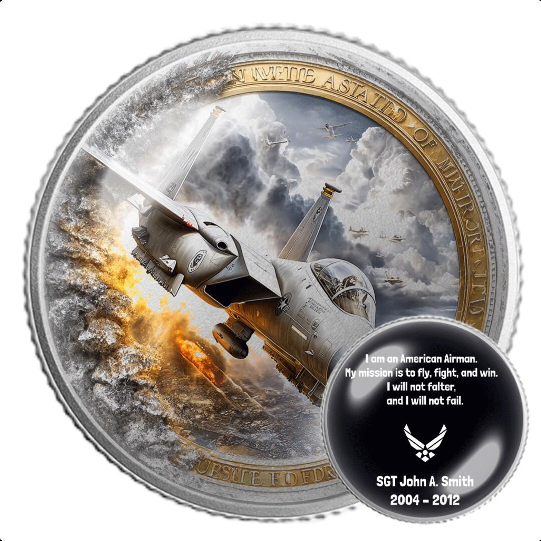 Air Force Airman's Creed Challenge Coin – Personalized Military Gift - Etsy