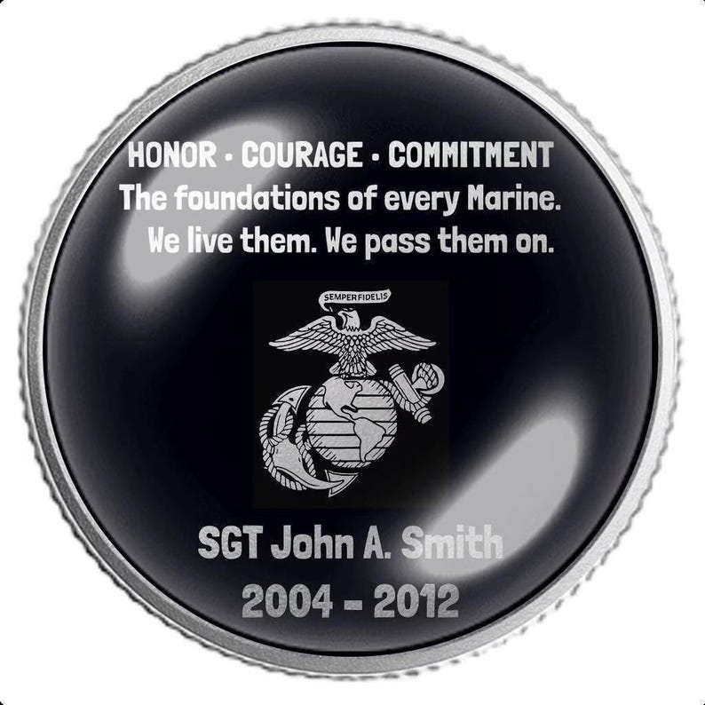 USMC Challenge Coin | Marine Corps Coin | Semper Fi | Eagle Globe ...