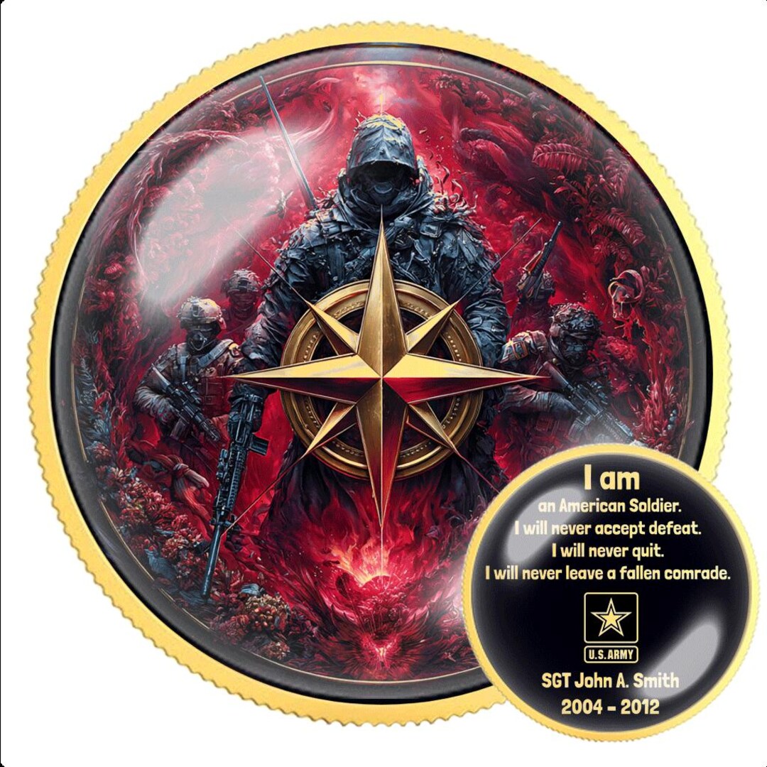 U.S. Army Soldier’s Creed Coin – Service Honor Military Gift - Etsy