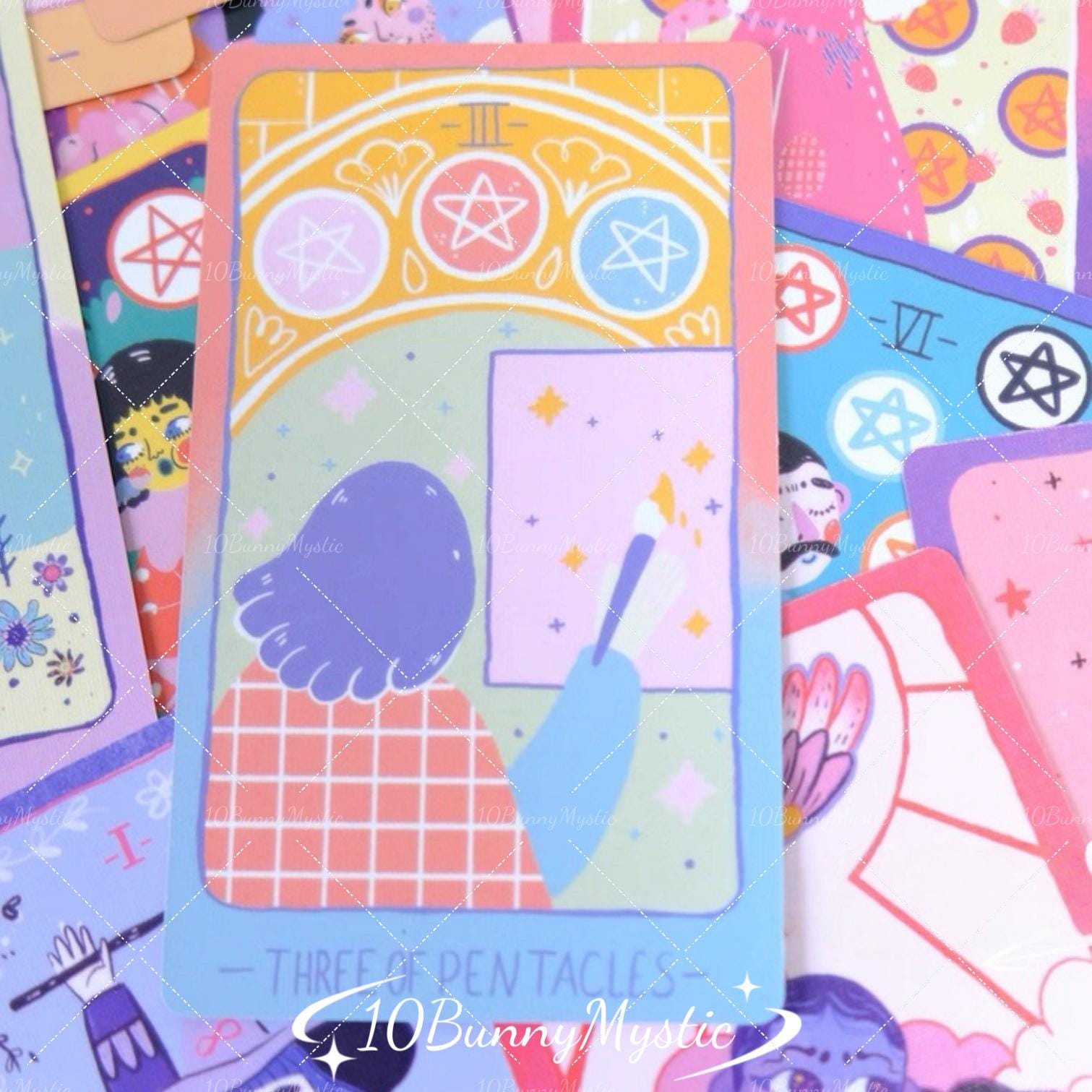 Pastel Prism Tarot Deck, Italian Collectible Tarot Cards - Etsy