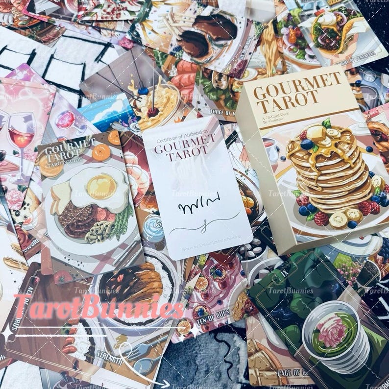 Food-themed Gourmet Tarot Deck: Imported Edition - Etsy