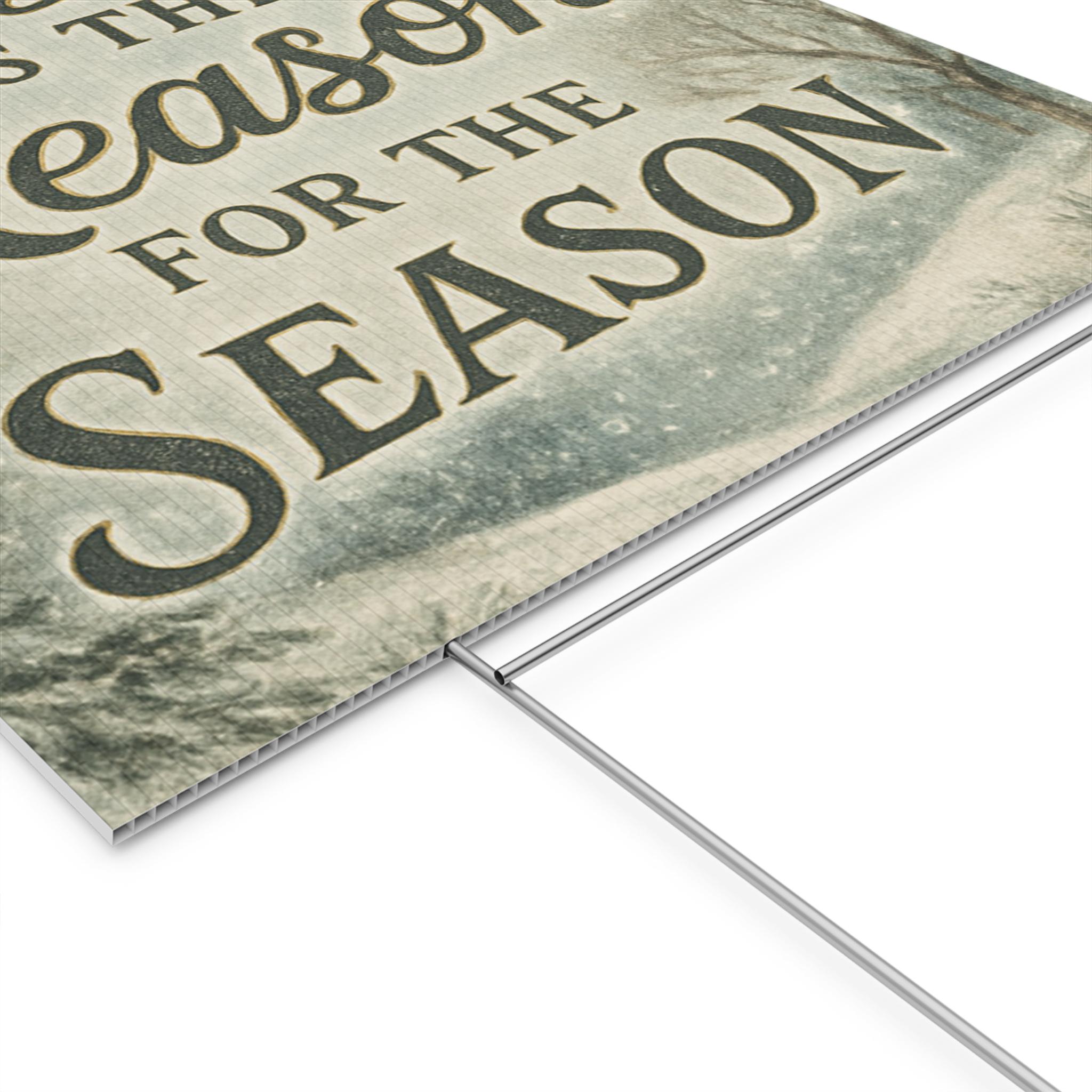 Jesus is the Reason for the Season - Plastic Yard Sign - Etsy