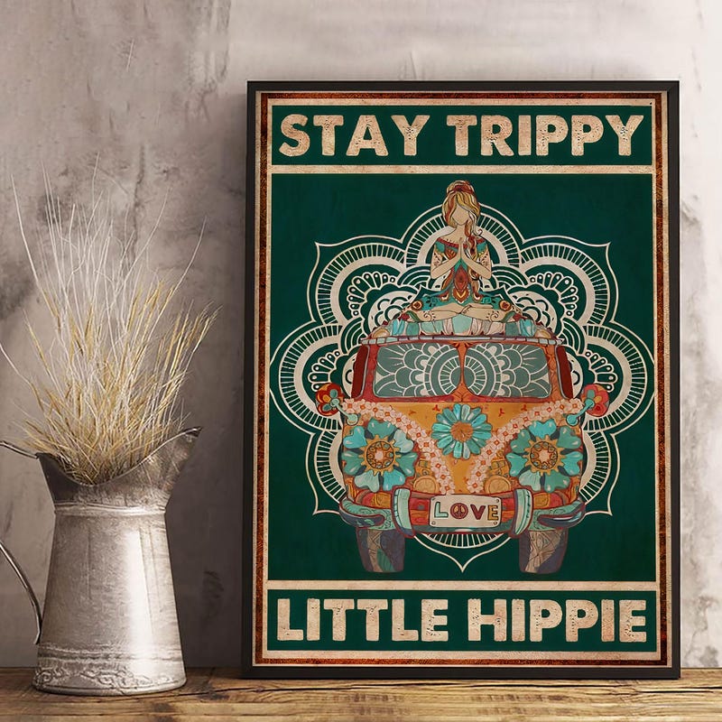 Hippie Poster - Etsy