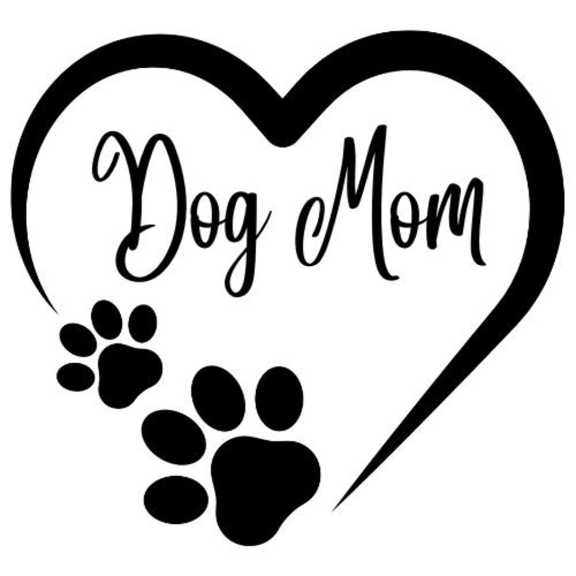 Dog Mom Heart Design, Digital Download (PNG, SVG) - Etsy