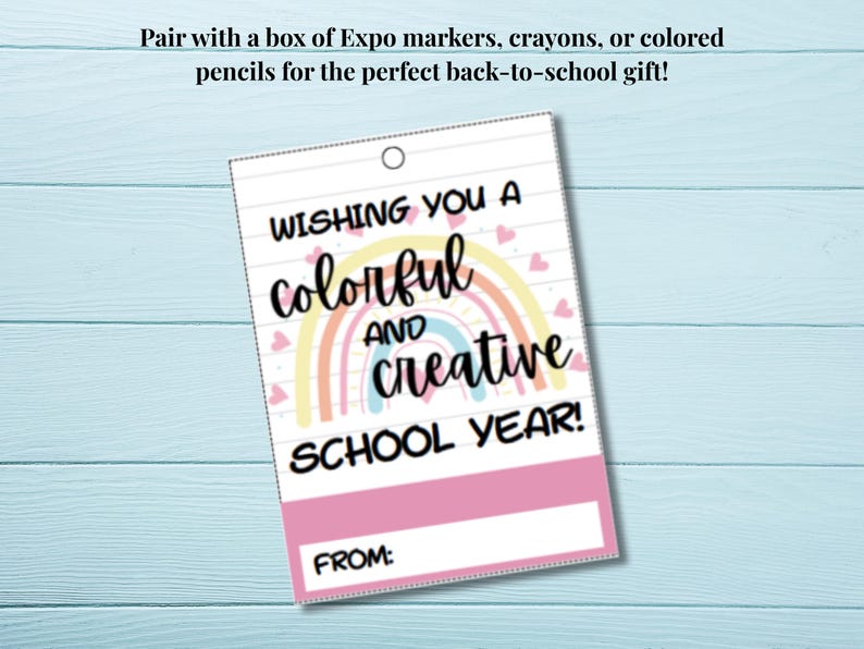 Welcome Back Gift Tag | Back to School Teacher Staff | Printable First ...
