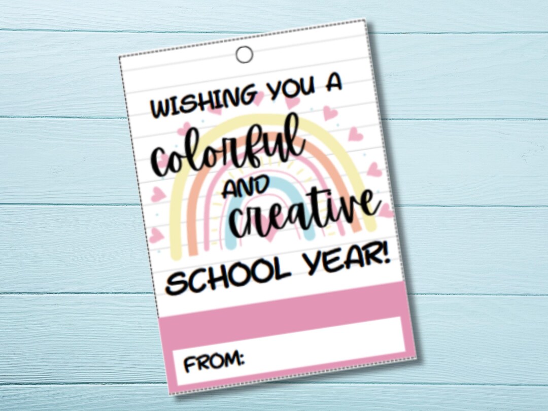 Welcome Back Gift Tag | Back to School Teacher Staff | Printable First ...