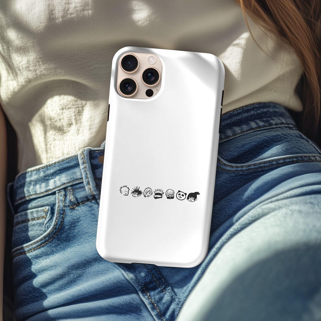 Jujutsu Kaisen JJK Anime Minimal Phone Case | iPhone Cover 16 15 14 13 ...