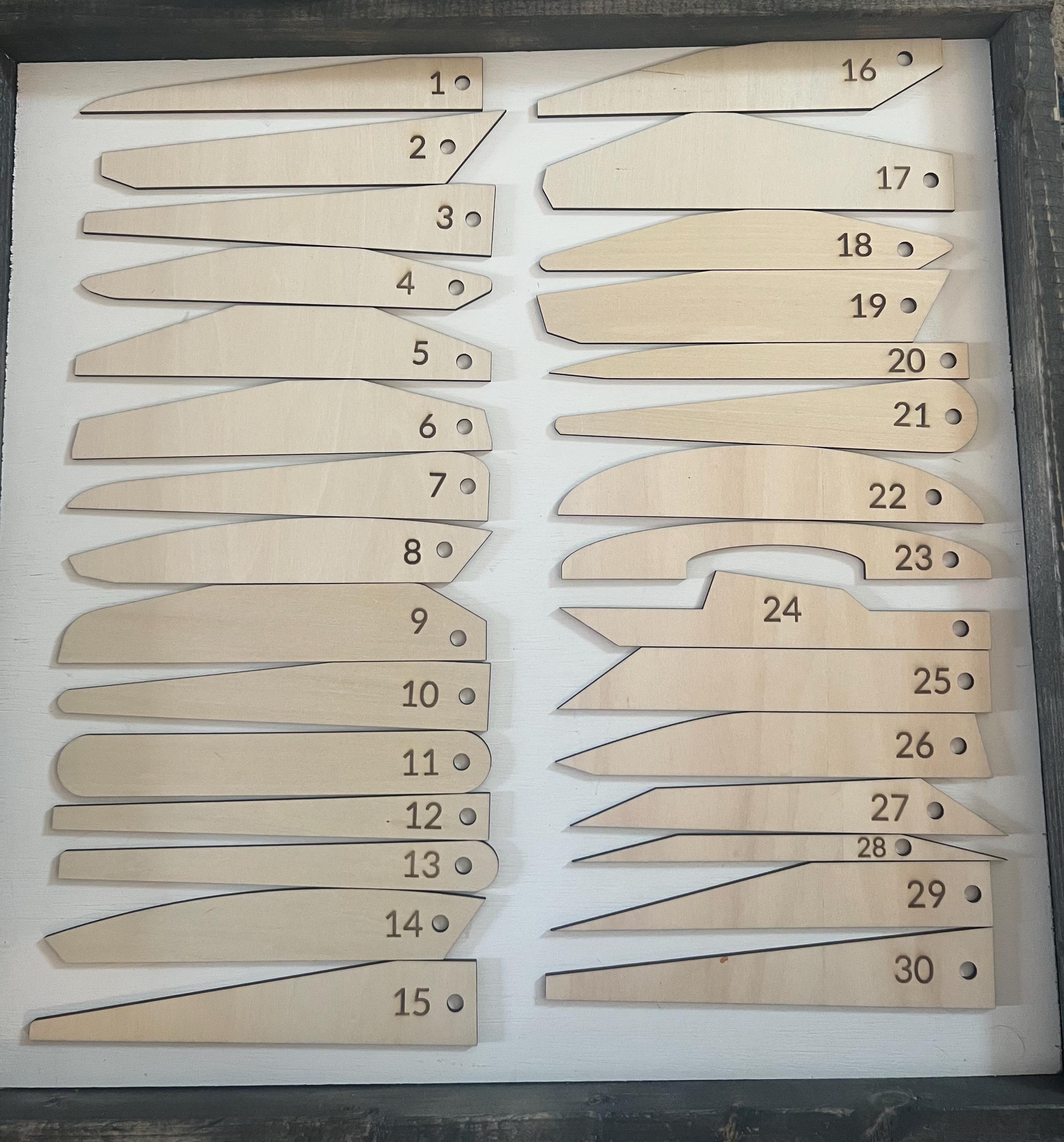 Laser-cut Pinewood Derby Car Templates – Set of 30 Designs ...