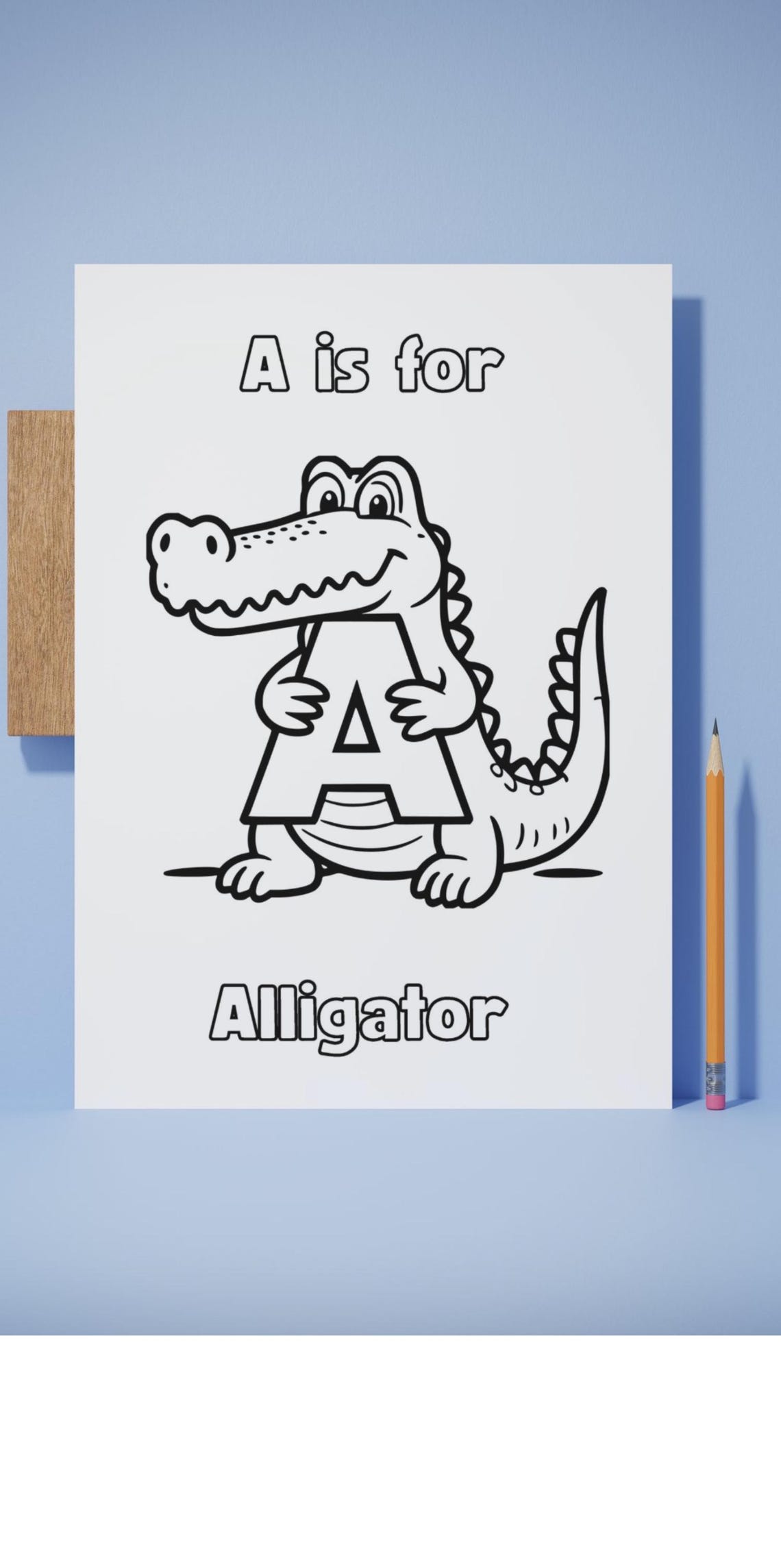 A–Z Animal Alphabet Colouring Pages for Kids – Printable Colouring Book ...