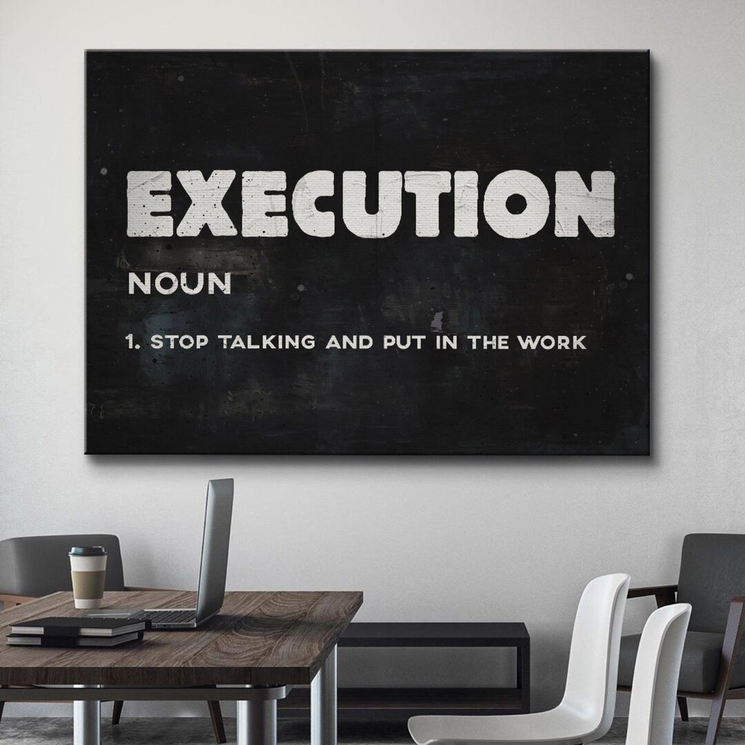 EXECUTION Art Print - Abstract Wall Decor for Home Office - Etsy