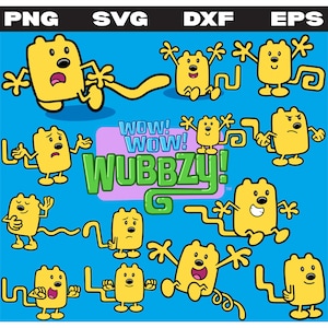 Wubbzy Clipart Bundle | Wow Wow Wubbzy PNG SVG DXF Eps | Nick Jr ...