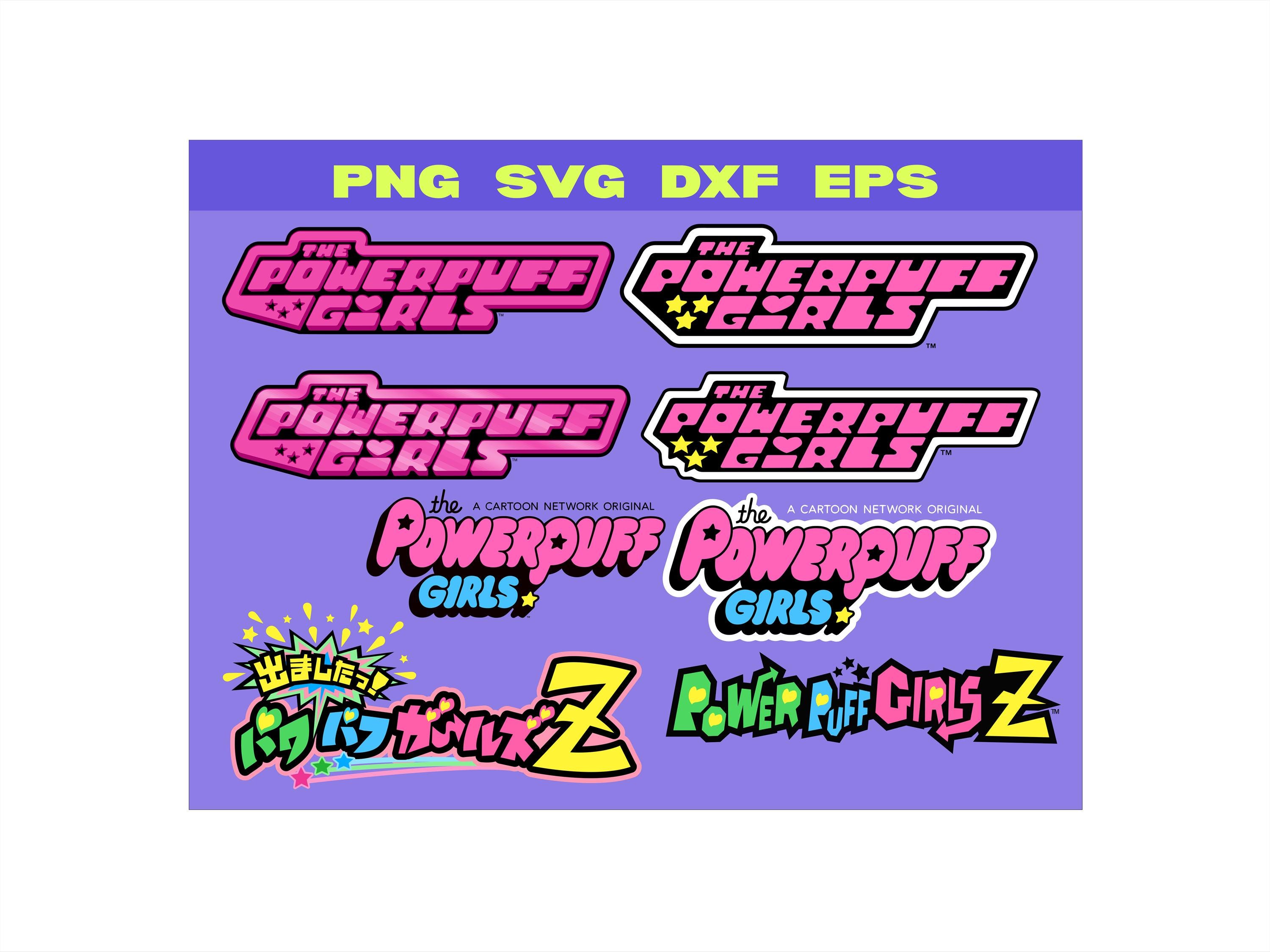 Powerpuff Girls Logo Clipart Bundle | PNG SVG DXF Eps | 90s Cartoon ...