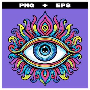Mystical Third Eye Clipart | Spiritual SVG PNG EPS Dxf | Third Eye ...