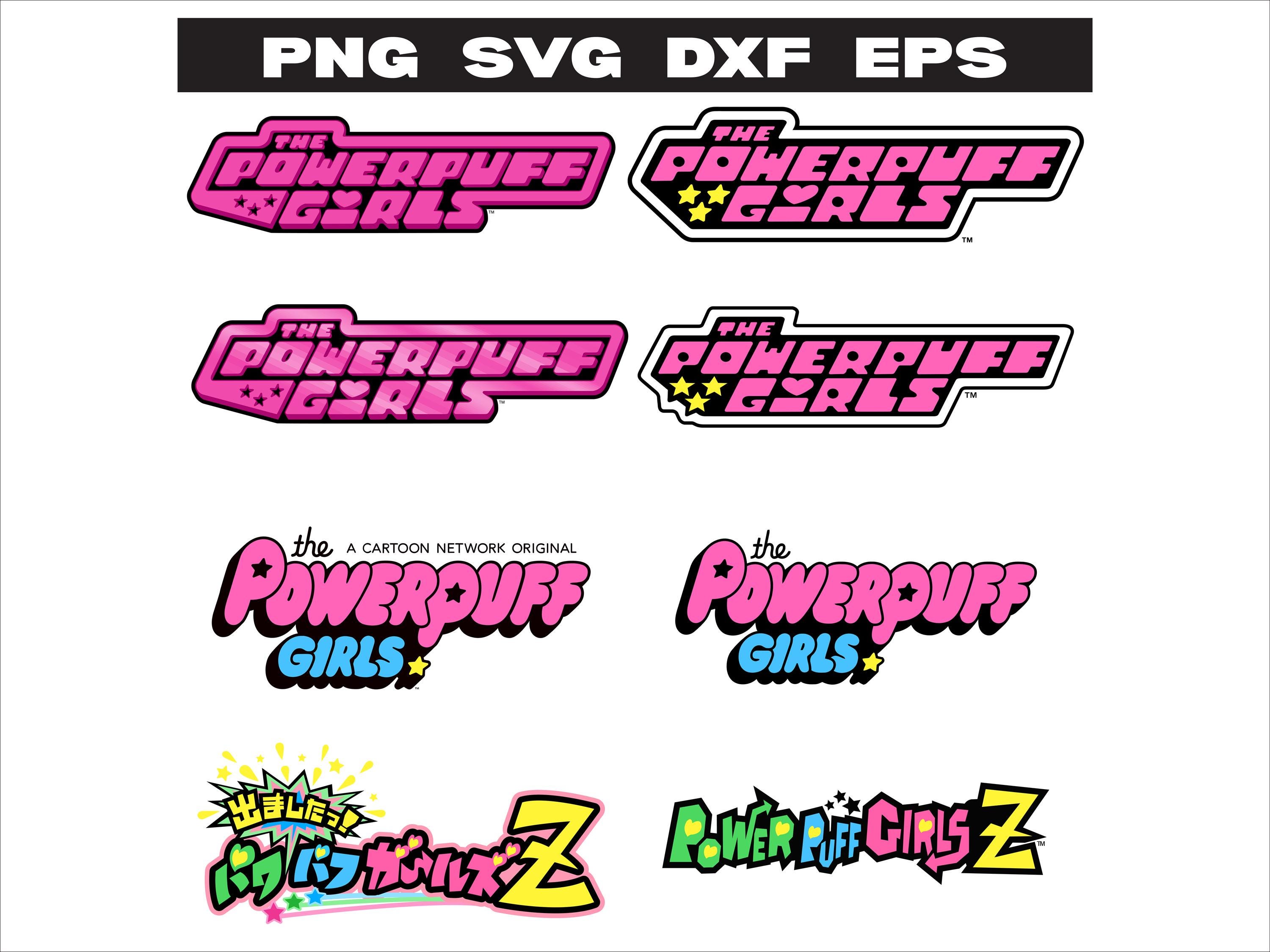 Powerpuff Girls Logo Clipart Bundle | PNG SVG DXF Eps | 90s Cartoon ...