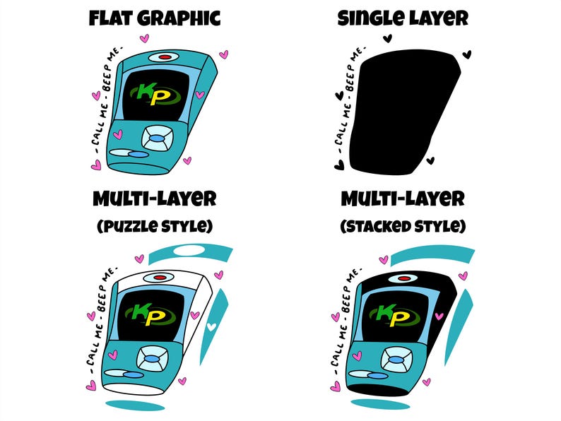 Kim Possible Kimmunicator Clipart | Cute Retro Spy Phone SVG PNG DXF ...